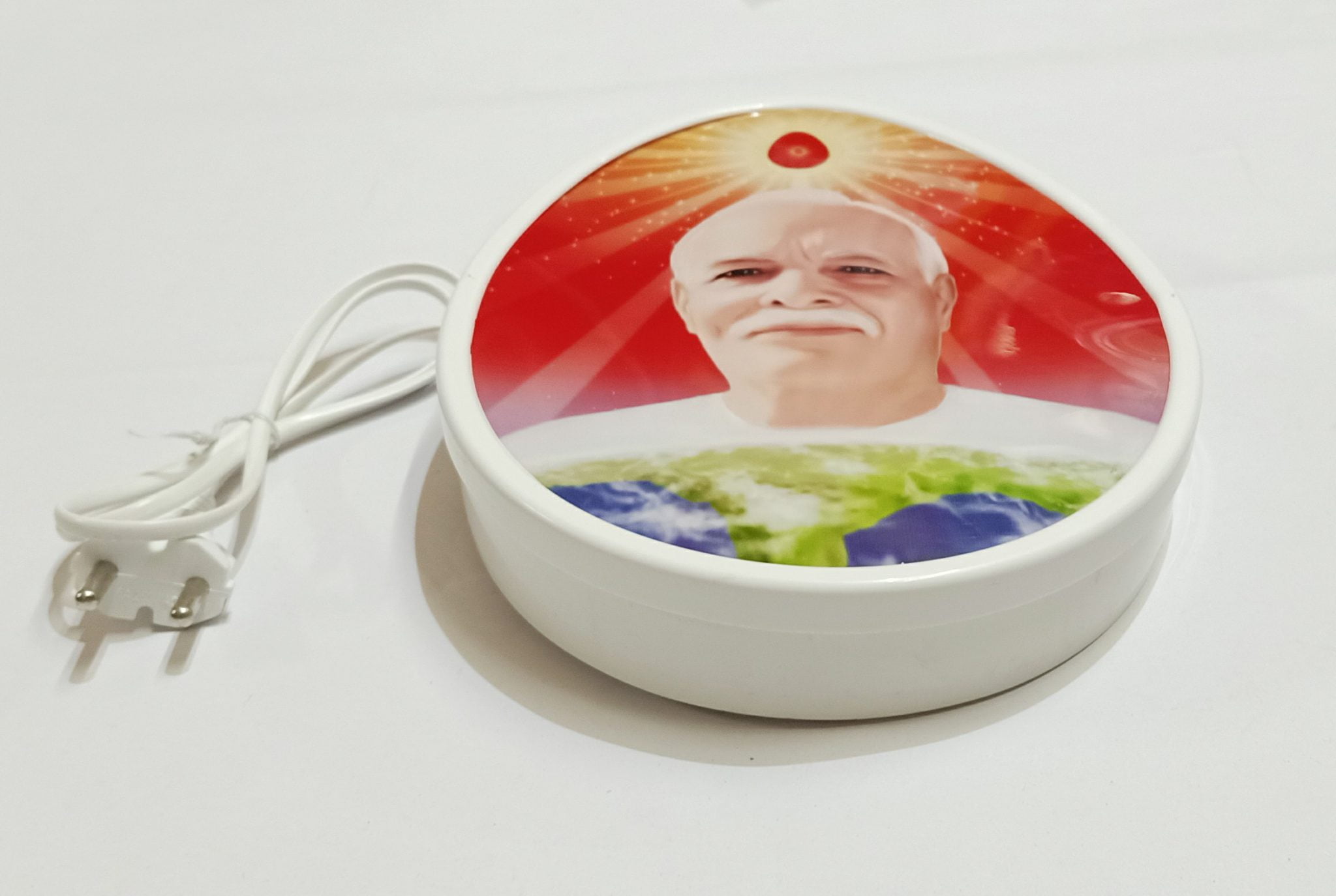 🌟Brahma Baba Photo Oval Trans-light – Illuminate Your Meditation Space ...